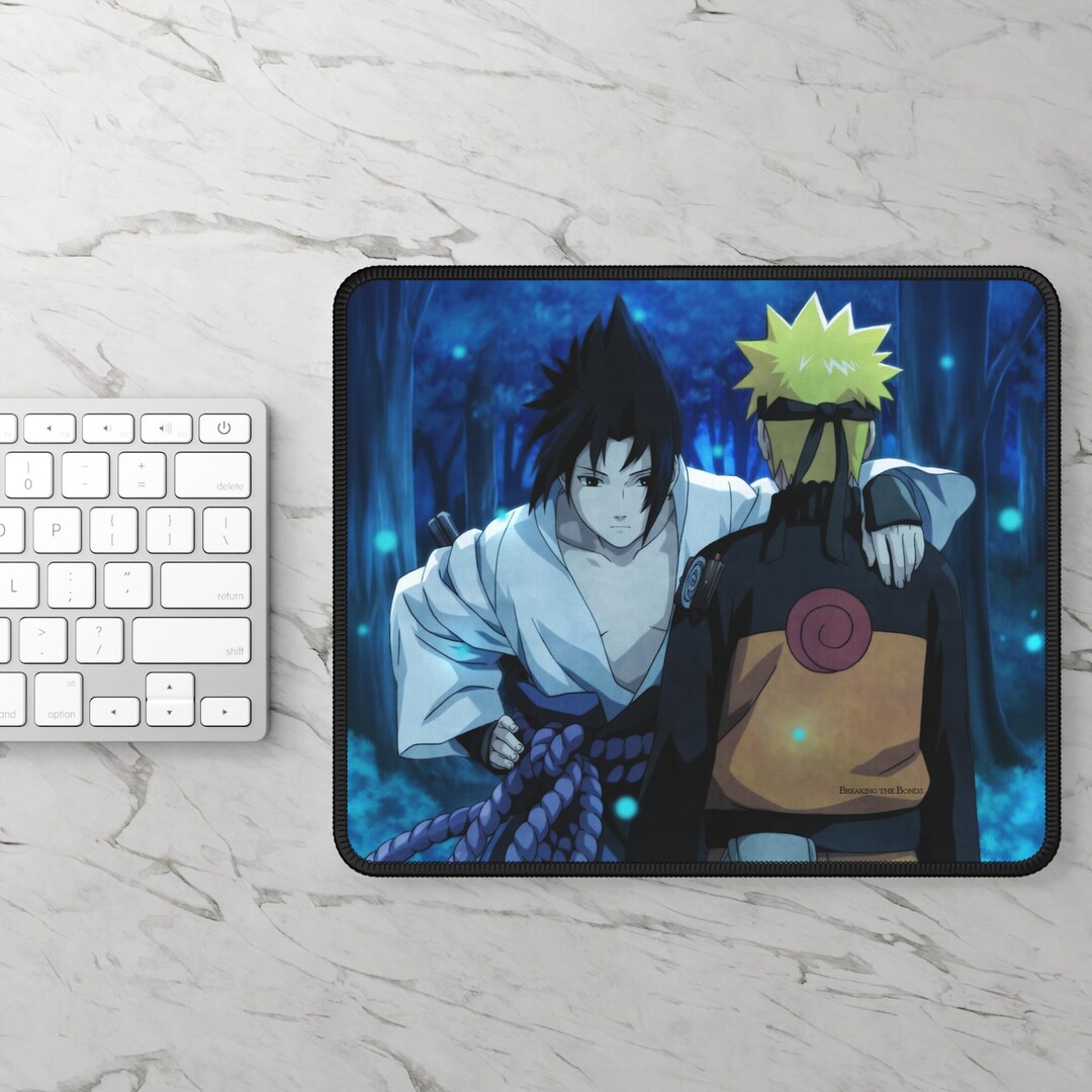 Naruto & Sasuke Mousepad for Gamers, Anime Gaming Mouse Pad, Japanese ...