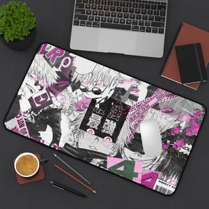 Jujutsu Kaisen Desk Mat Anime Gaming Desk Pad, Large Desk Protector ...
