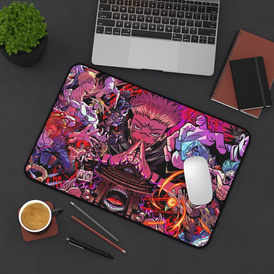 Sukuna JJK Desk Mat Anime Gaming Mat, Non-slip Mousepad, Home Office ...