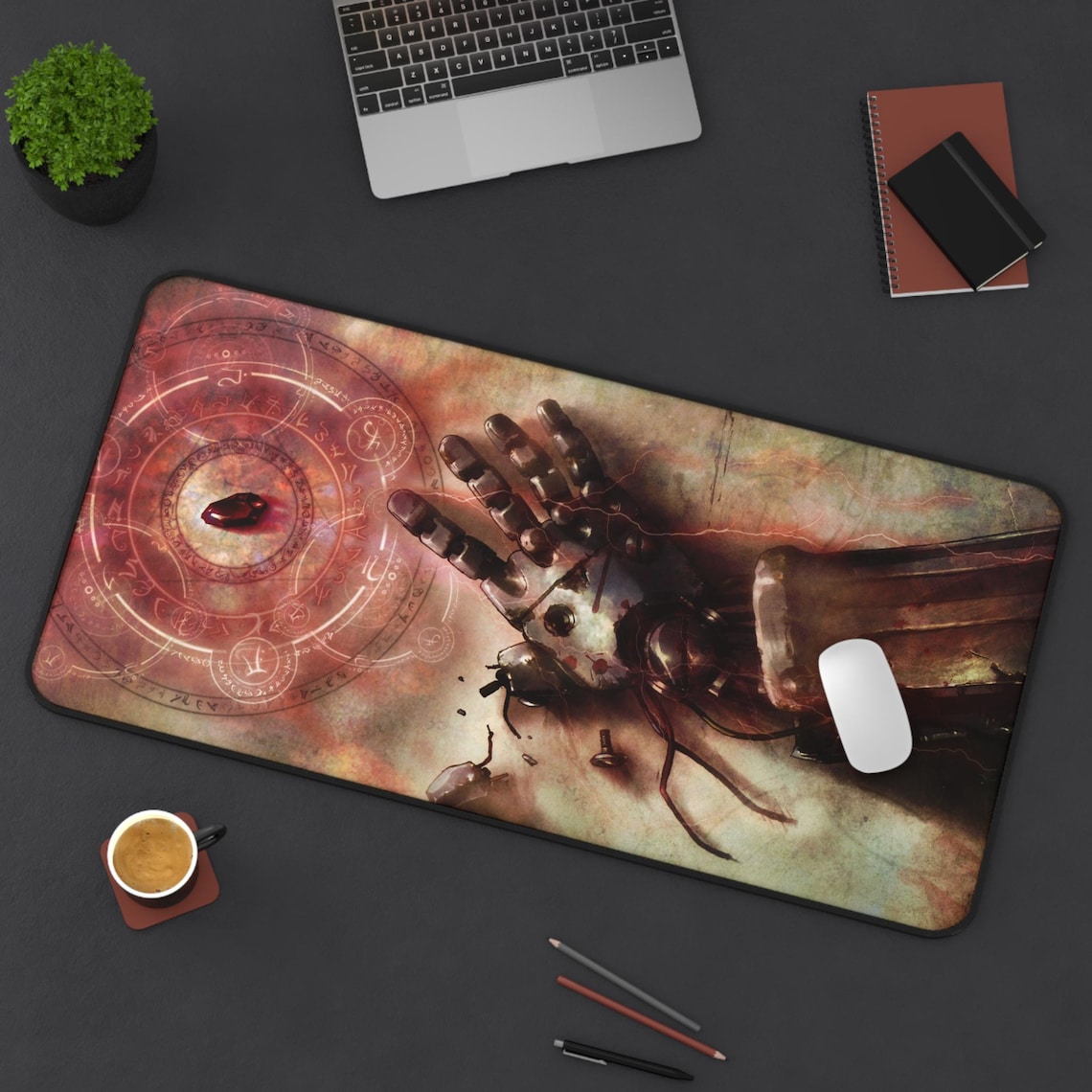 Fullmetal Alchemist Alchemy Desk Mat Anime Gaming Mouse Pad, Large ...