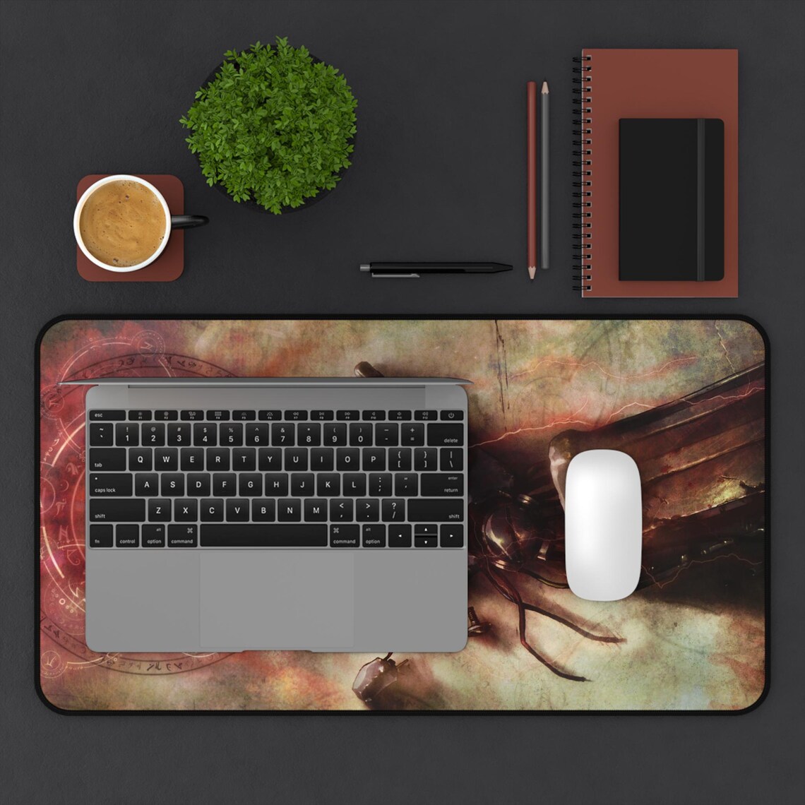 Fullmetal Alchemist Alchemy Desk Mat Anime Gaming Mouse Pad, Large ...