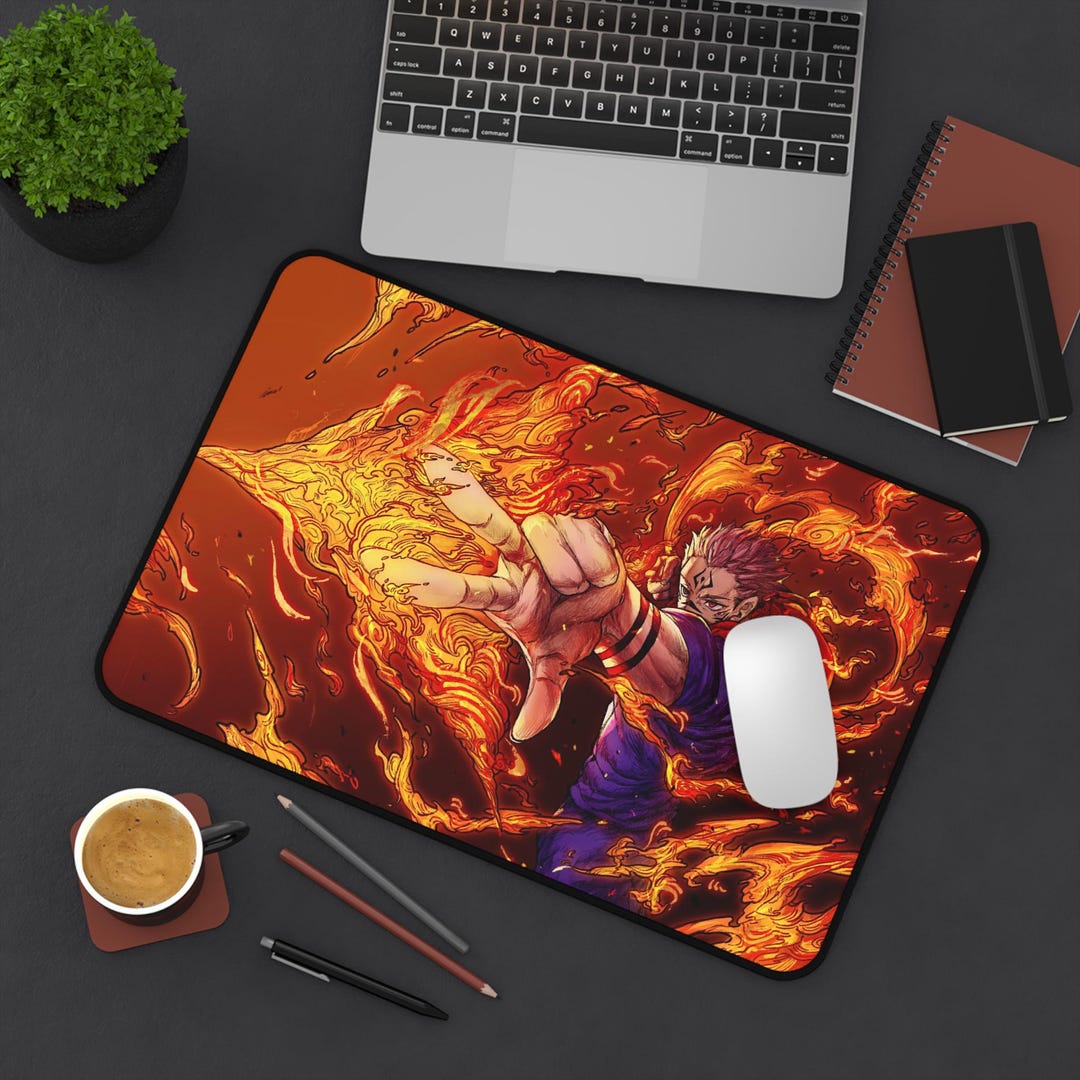 Sukuna JJK Desk Mat Anime Desk Accessory, Gaming Mouse Pad, Home Office ...
