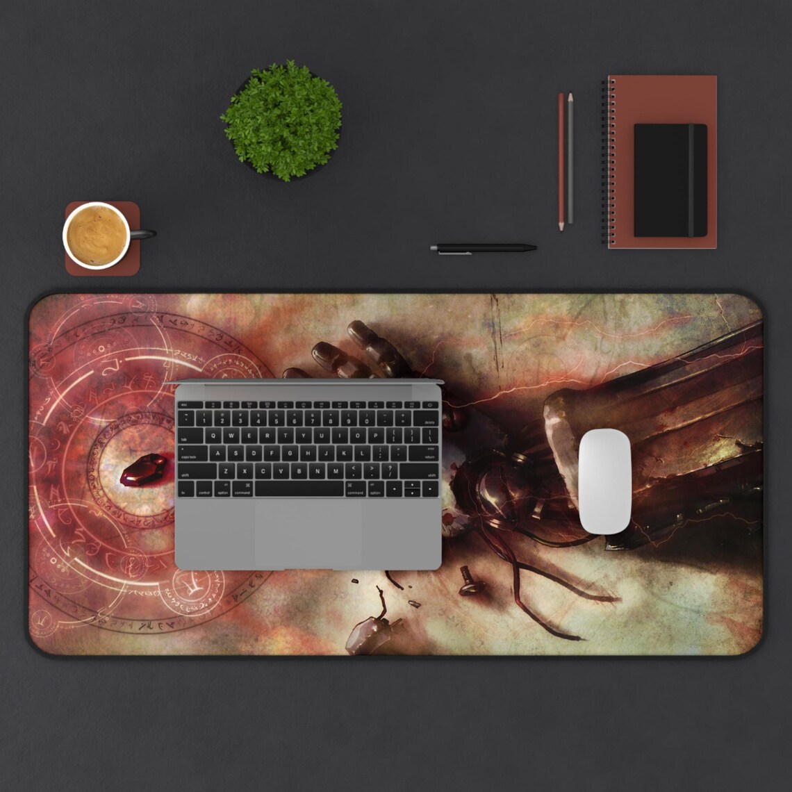 Fullmetal Alchemist Alchemy Desk Mat Anime Gaming Mouse Pad, Large ...