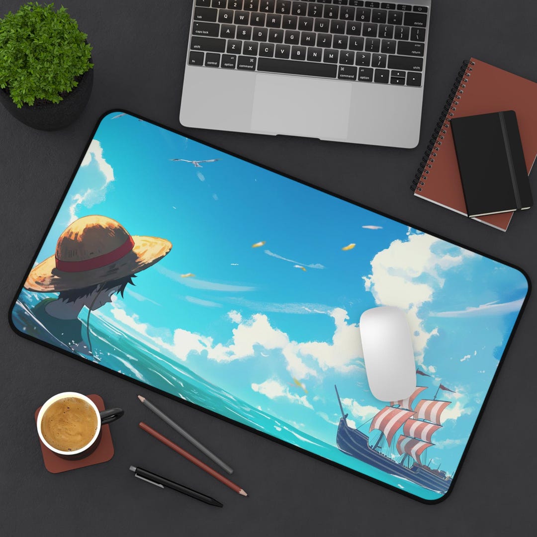 Anime Desk Mat, Luffy One Piece Mouse Pad, Gaming Desk Accessory ...