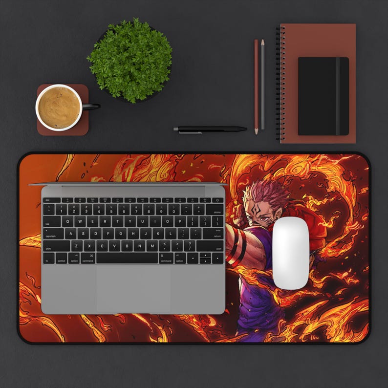 Sukuna JJK Desk Mat Anime Desk Accessory, Gaming Mouse Pad, Home Office ...