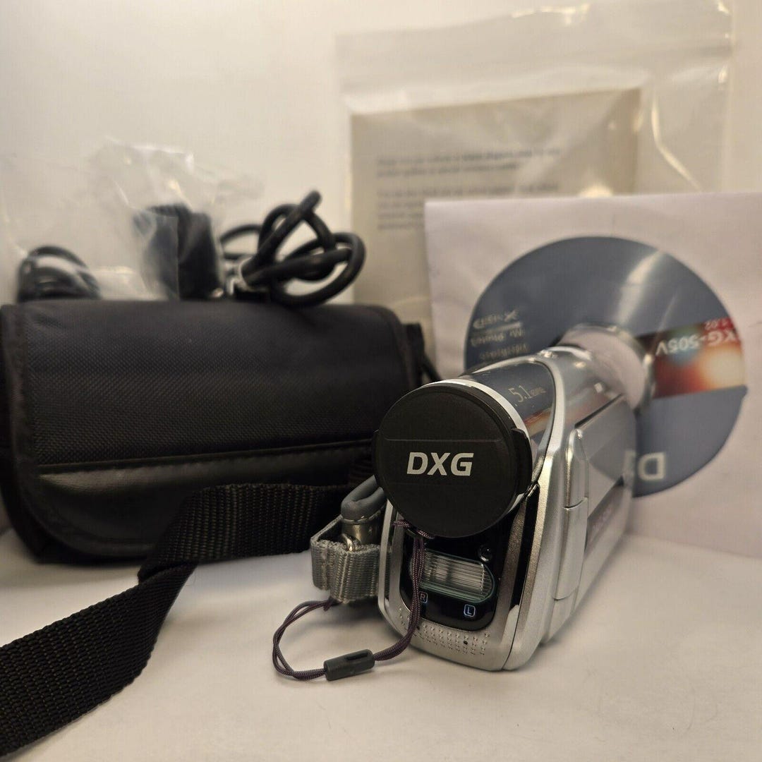 DXG-505V Digital Camcorder With Box Carrying Case & Cables untested - Etsy