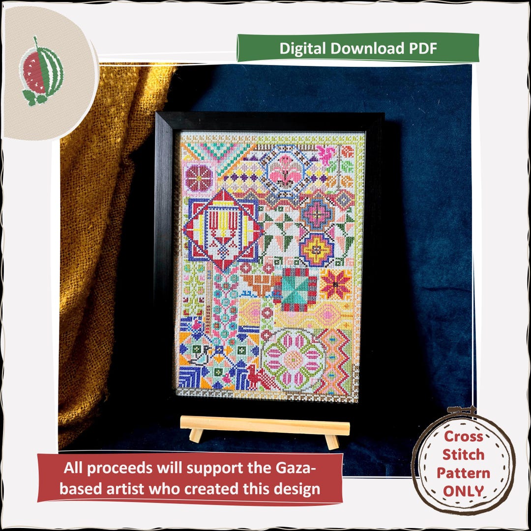 Gaza Tatreez Sampler | Palestine Cross Stitch Motifs | Tatreez ...