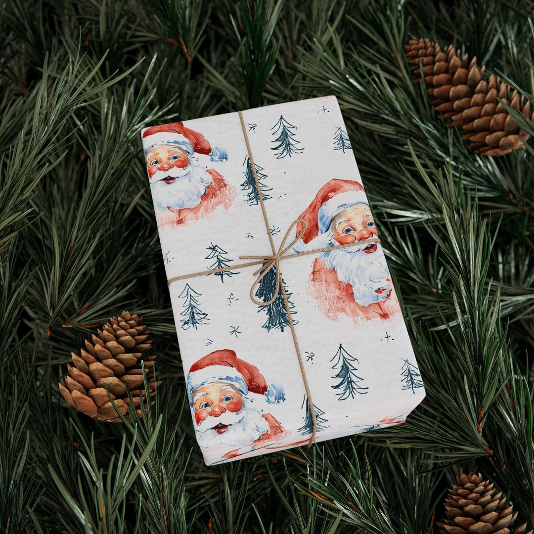 Christmas Wrapping Paper, Santa Paper, Rapping Paper, Gift Wrap, Gift ...