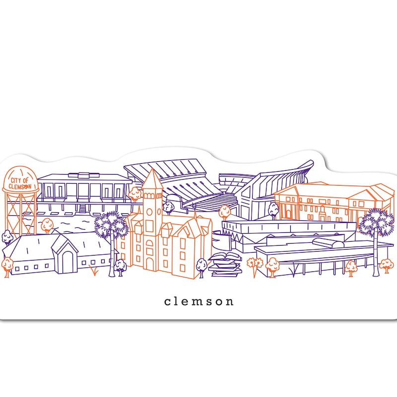 Clemson Art - Etsy