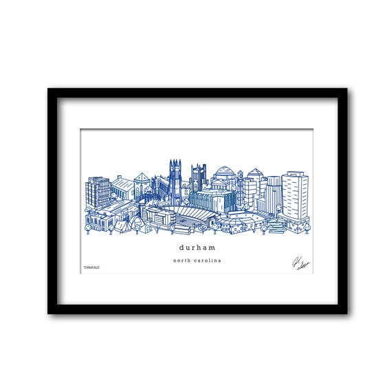 Durham Skyline Drawing