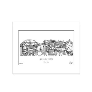Gainesville Florida Skyline Artwork Graduation Gift Wall Decor - Etsy