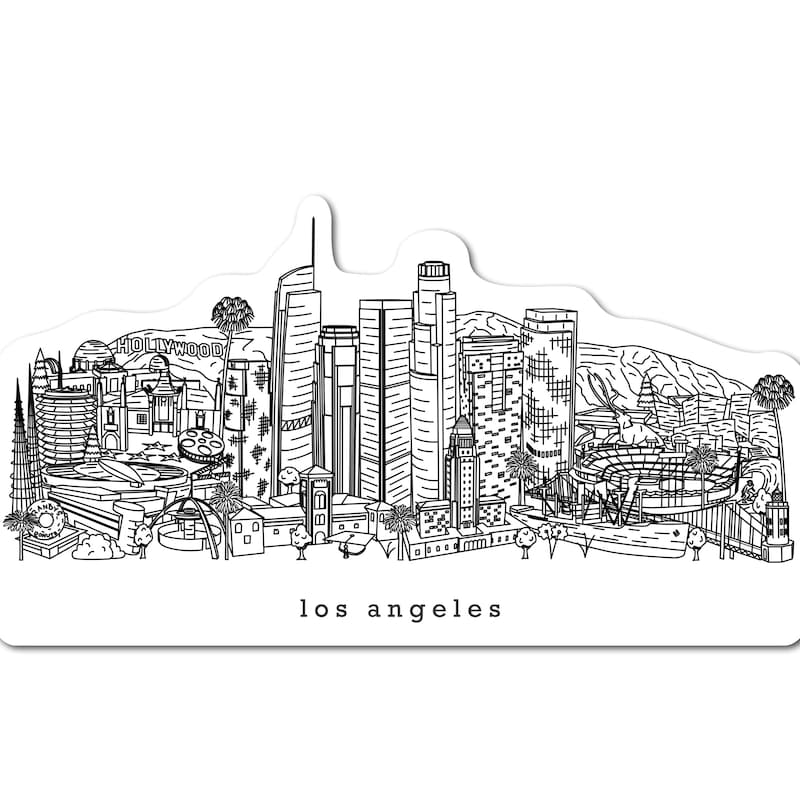 Los Angeles Sticker - Etsy