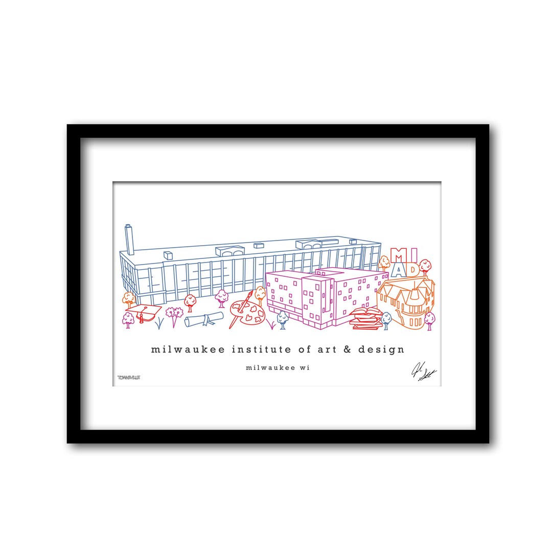 Milwaukee Institute of Art and Design Campus Skyline Artwork Graduation ...