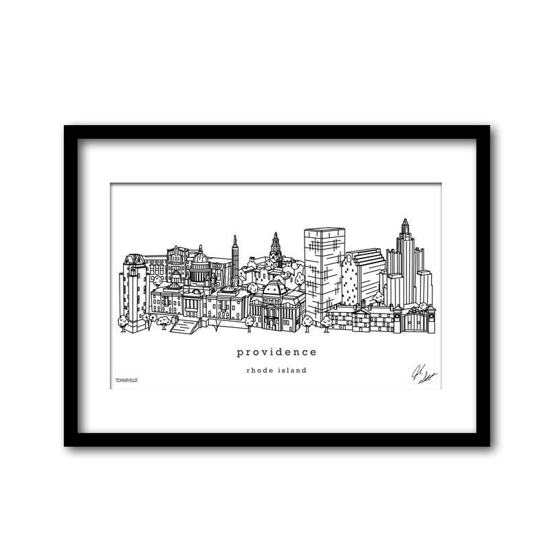 Providence Ri Skyline - Etsy