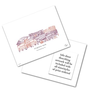 Virginia Tech Campus Skyline Artwork Graduation Gift Wall Decor - Etsy