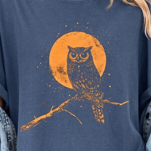 Vintage Owl Tshirt, Owl Shirt, Comfort Colors Tee. - Etsy