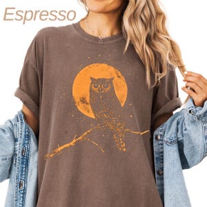 Vintage Owl Tshirt, Owl Shirt, Comfort Colors Tee. - Etsy