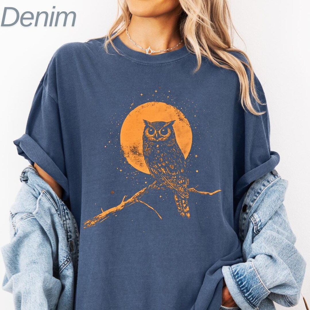 Vintage Owl Tshirt, Owl Shirt, Comfort Colors Tee. - Etsy