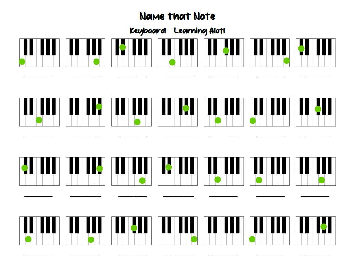Music Learning - Note Naming Bundle - Music Theory - Learn Piano ...