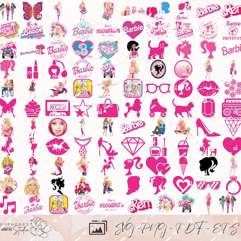 Barbie Svg - Etsy