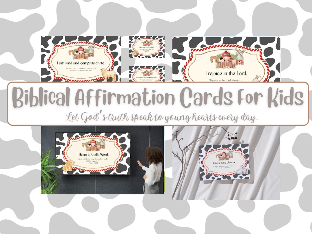Biblical Affirmation for Kids, Bible Affirmation for Kids, Printable ...