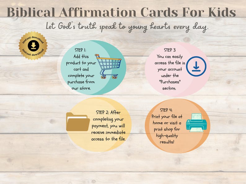 Affirmation Cards for Christian Kids, Bible Activities for Kids ...