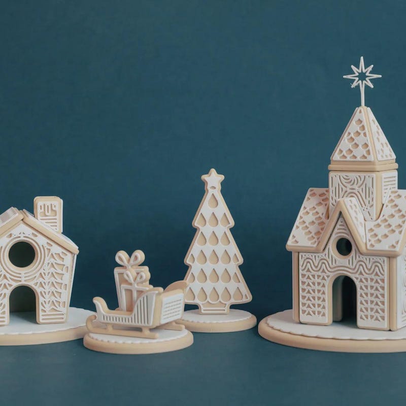 Gingerbread Village - Etsy