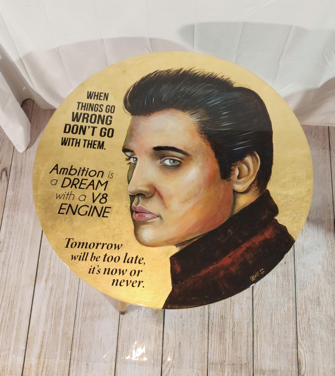 ELVIS PRESLEY Dinning / Coffee Table. Hand Painted. - Etsy