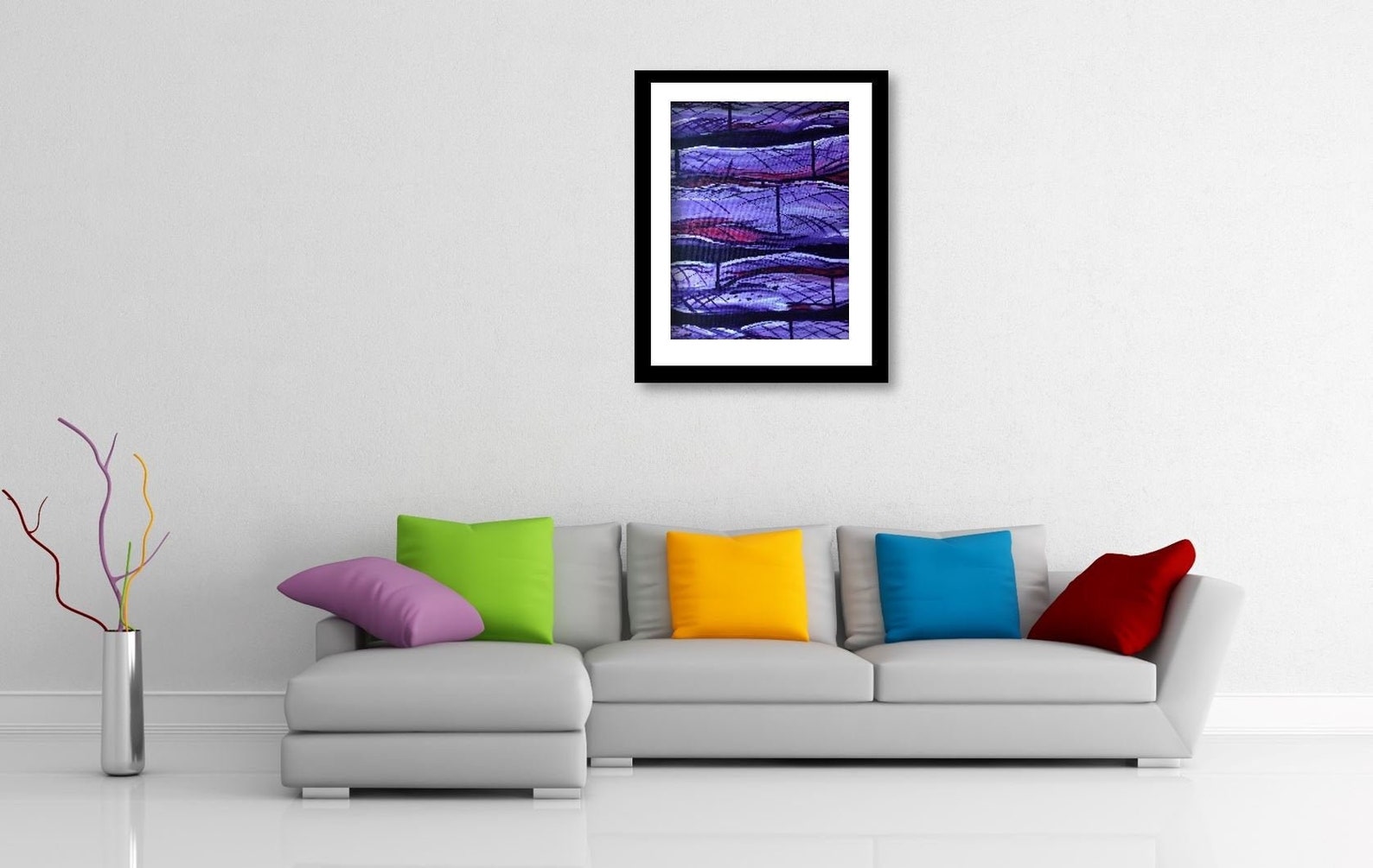 Purple Rain Art Print, Abstract Art, Abstract Art Print, Contemporary ...