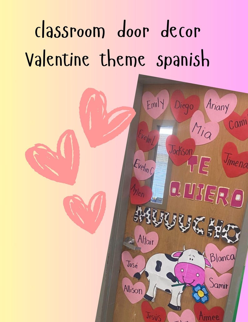 Spanish February Classroom Door Decoration/decoración Para La Puerta ...