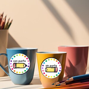 Pencil Labels in Spanish/ Digital Download/ Cute Pencil Label ...