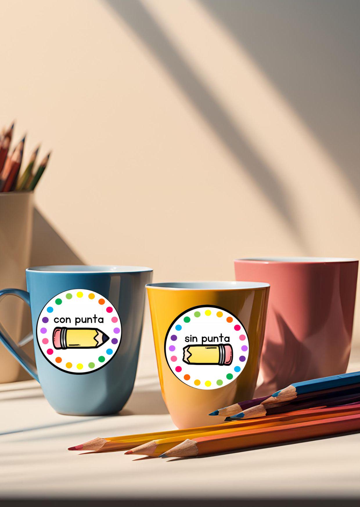 Pencil Labels in Spanish/ Digital Download/ Cute Pencil Label ...