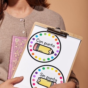 Pencil Labels in Spanish/ Digital Download/ Cute Pencil Label ...