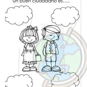 Estudios Sociales Un Buen Cuidadano Actividad/ Spanish Social Studies ...