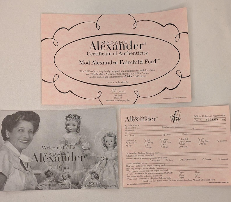 Madame Alexander "mod Alexandra Fairchild Ford" Doll – 16", Limited ...
