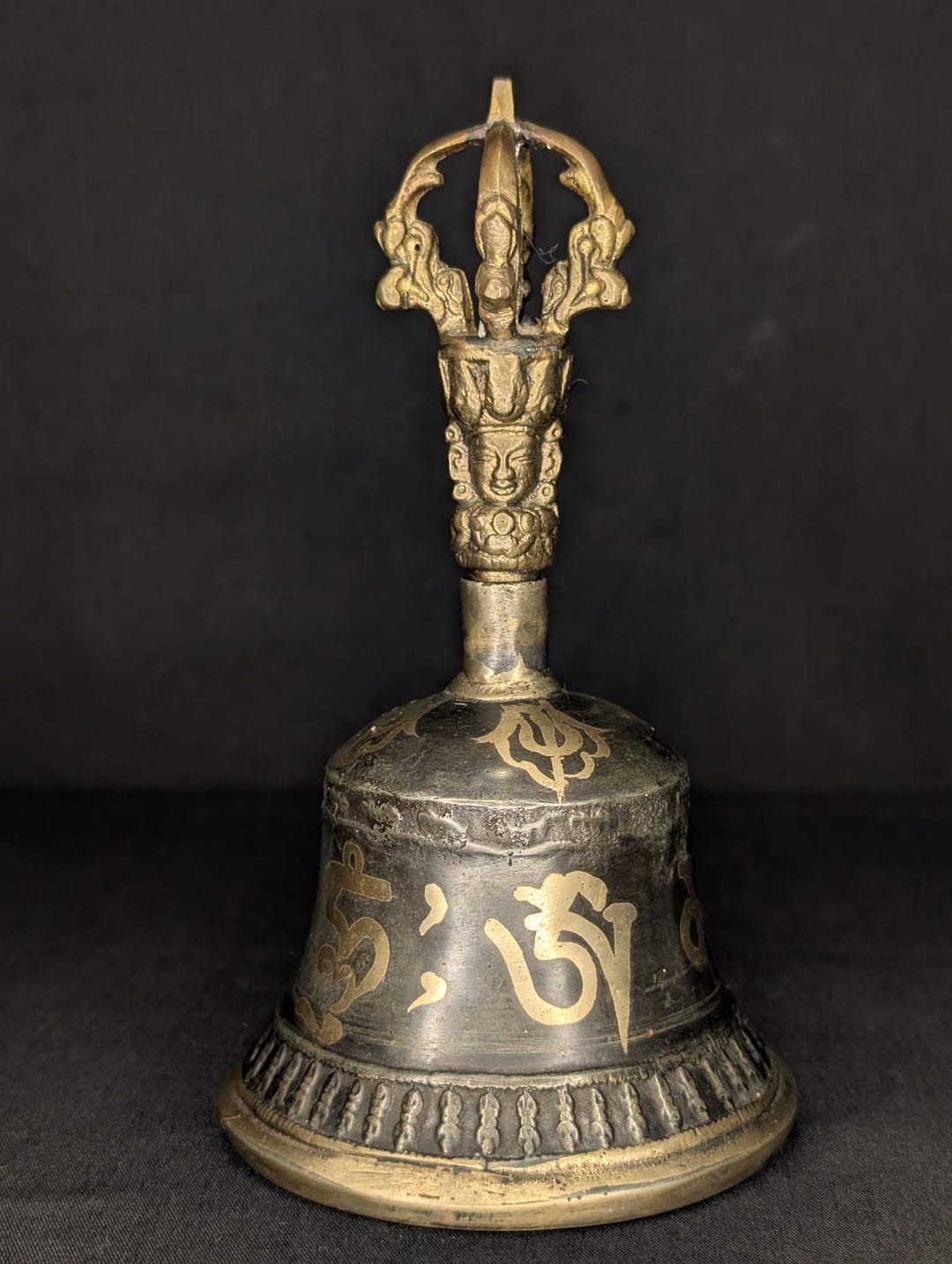 Antique Tibetan Ceremonial Ritual Bell – 6.25" Tall, Bronze Brass - Etsy