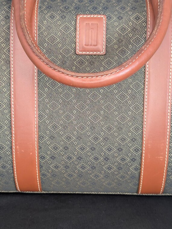 Vintage Hartmann Tweed & Belting Leather Train Case B… - Gem