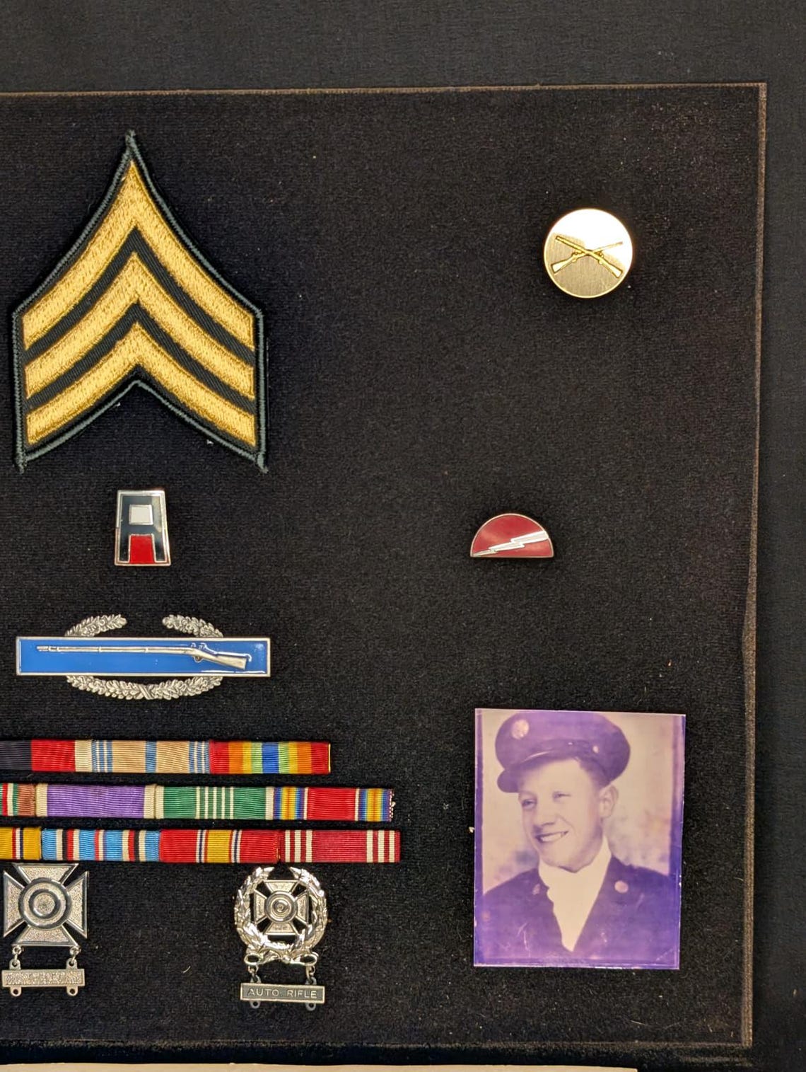 WWII U.S. Army Shadow Box With Wall of Liberty Certificate – PFC Warren ...