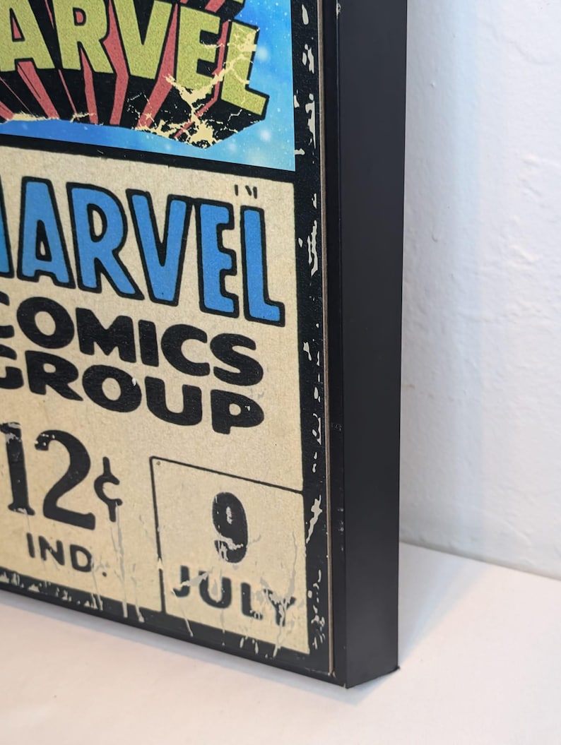 Marvel Captain Marvel #2 Sign by Joe Jusko – Vintage-style, 28x9.5 - Etsy