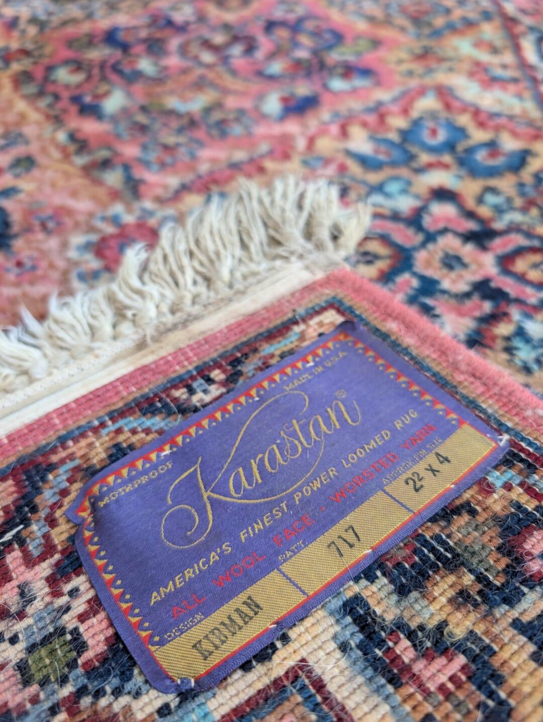 Karastan Rug 2.2 X 4 Ft, Kirman Design, Tagged - Etsy