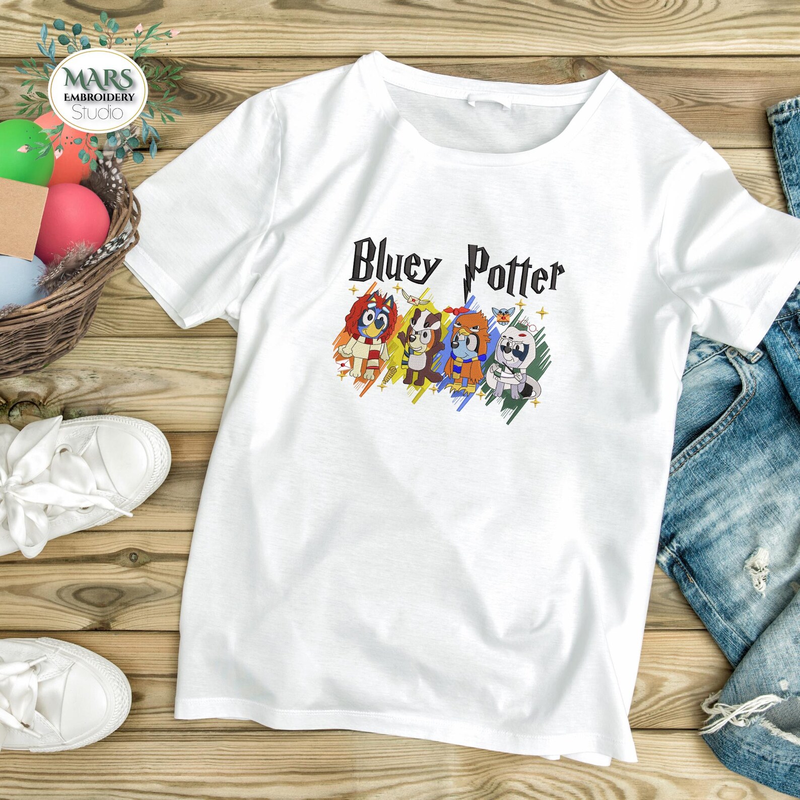Bluey Potter Embroidery Design , Bluey Potter Design , Bluey Party ...