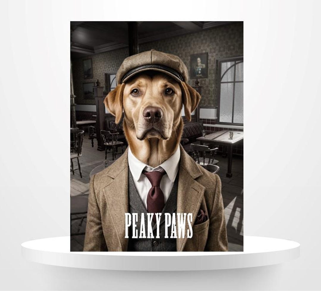 Golden Labrador Peaky Paws Plaque Cute Funny Metal Wall Sign Plaque ...