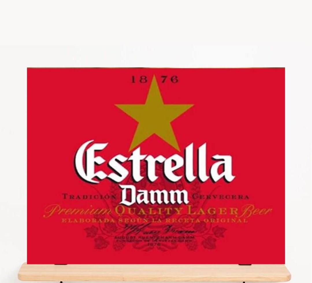 Estrella Beer Lager Vintage Metal Wall Sign Plaque Wall Art 20x15cm Man ...