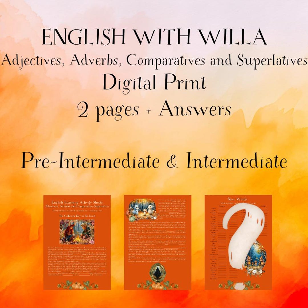 English With Willa the Witch. Episode 4. Adjectives, Adverbs ...