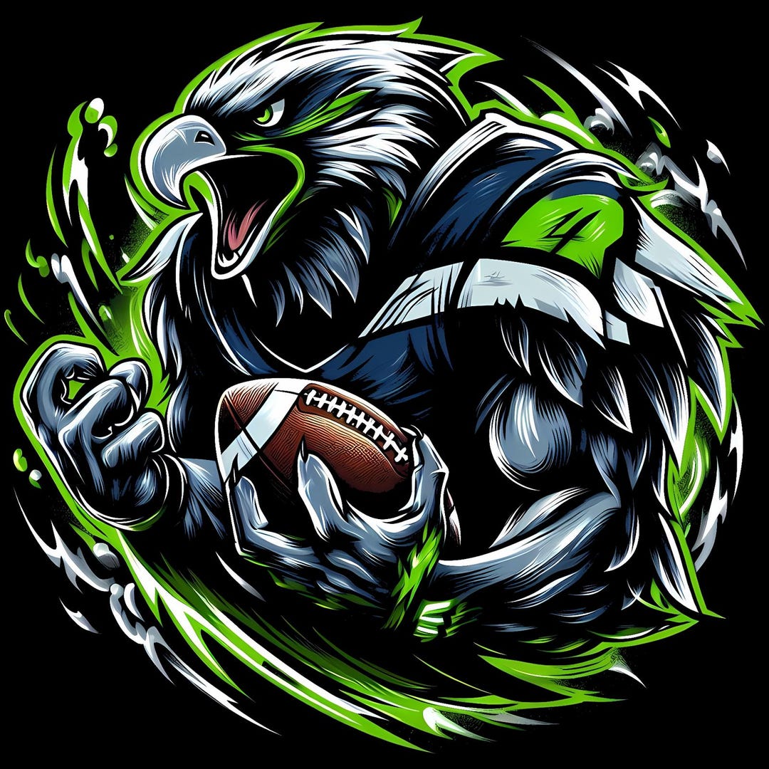 Seattle Seahawks Football Team Graphic T-shirt - Design 3 - Etsy