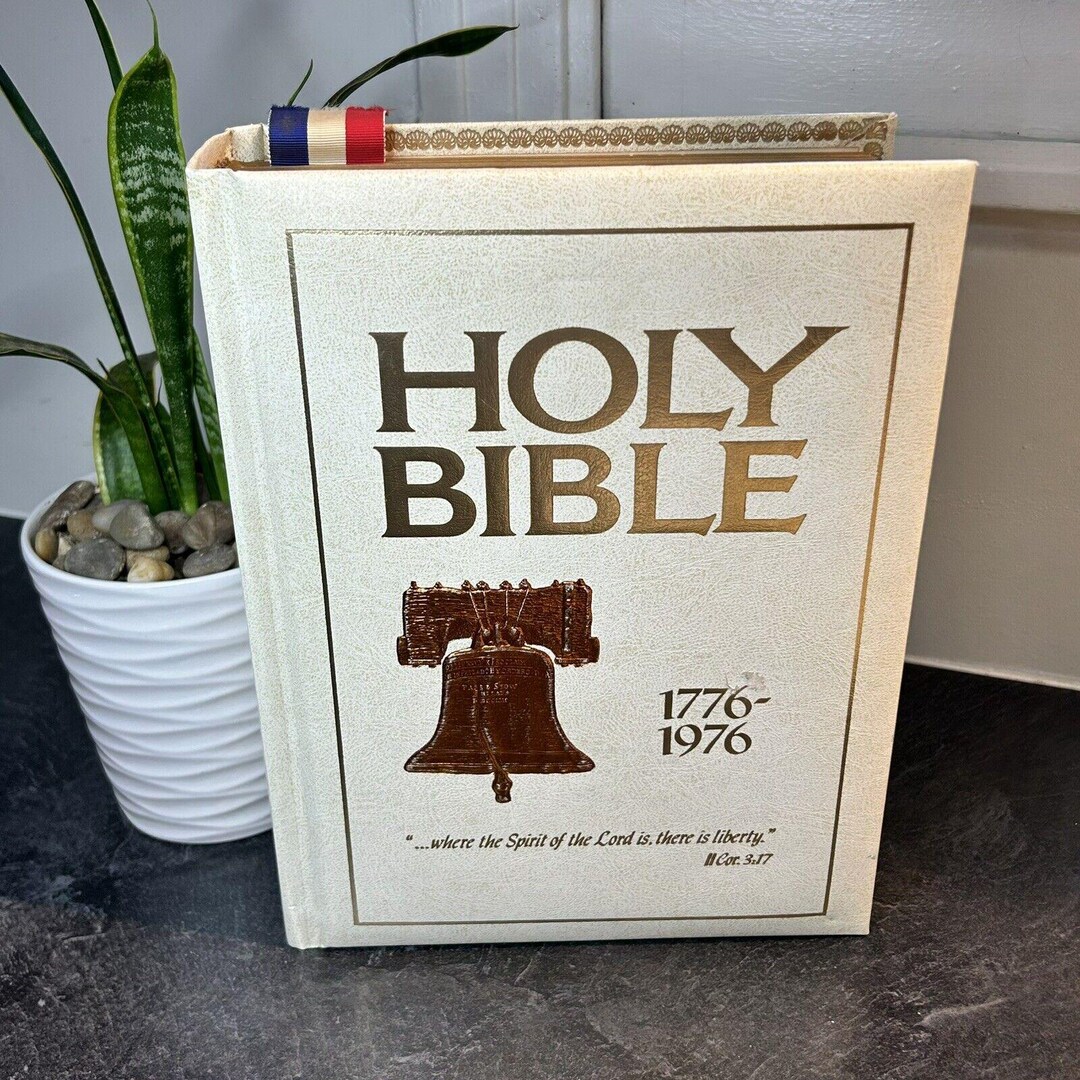 Holy Bible American Bicentennial Edition 1776-1976 King James Version & Bookmark - Etsy
