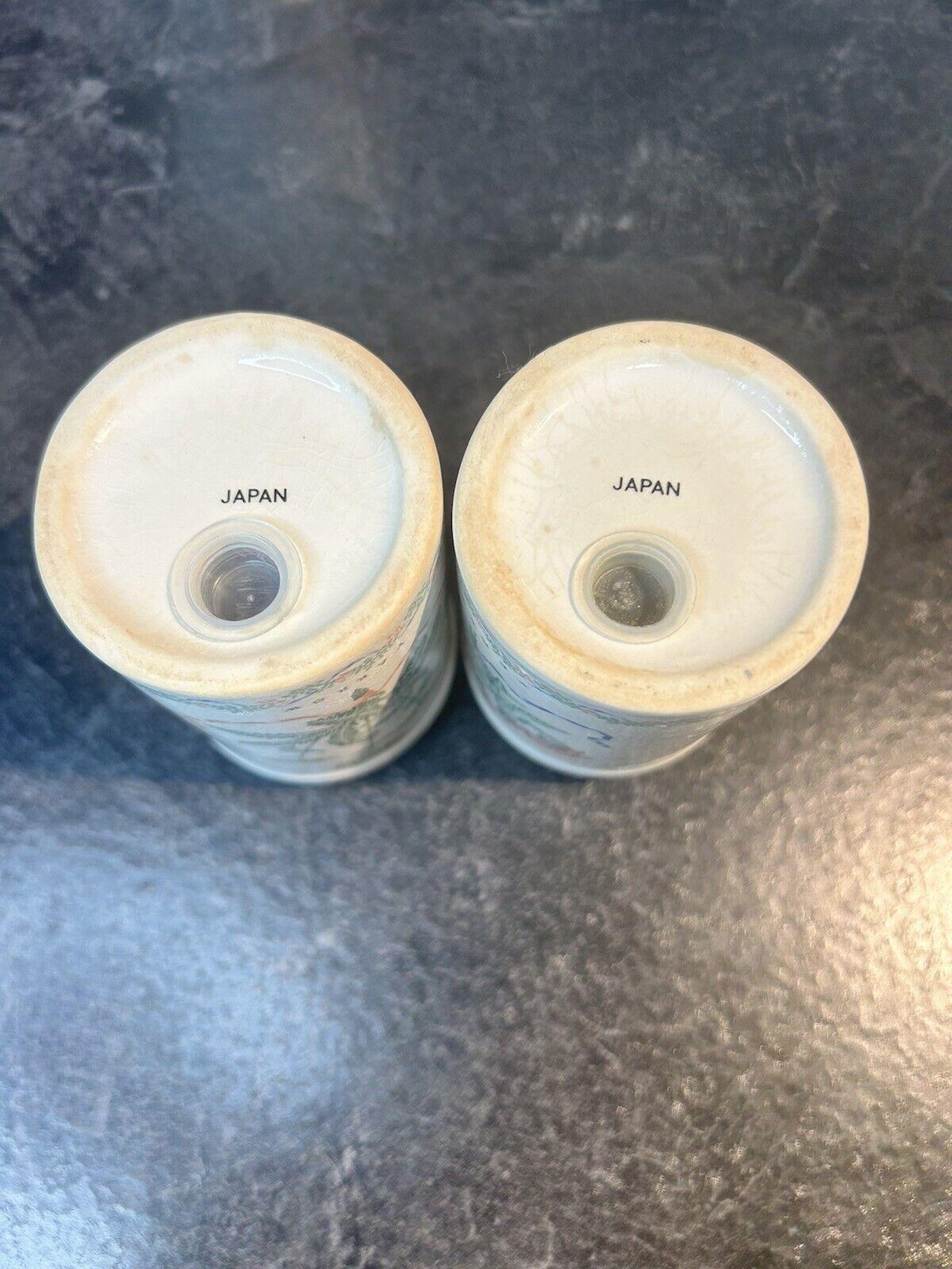 Cottage Core Grandmacore Japan 2 Piece Porcelain Spice Jars Lavender ...