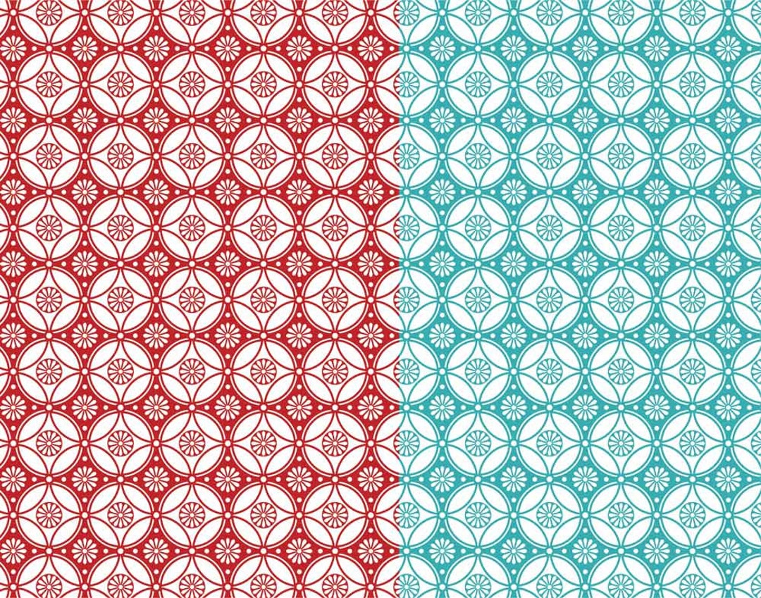Cone 6 - Inglaze - Repeating Flower Pattern - Ceramic Decal Transfer - Etsy