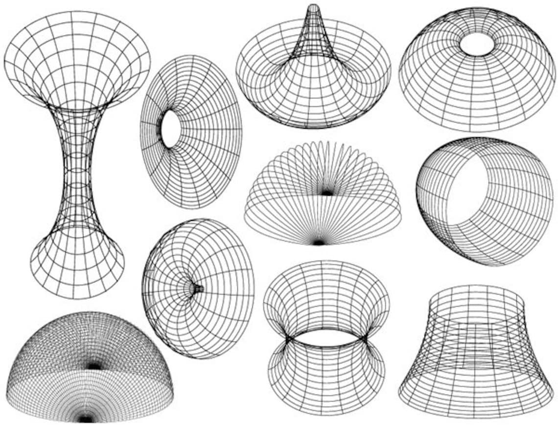 Geometric Vortexes - Ceramic Overglaze Decal - Glass Fusing Decal ...