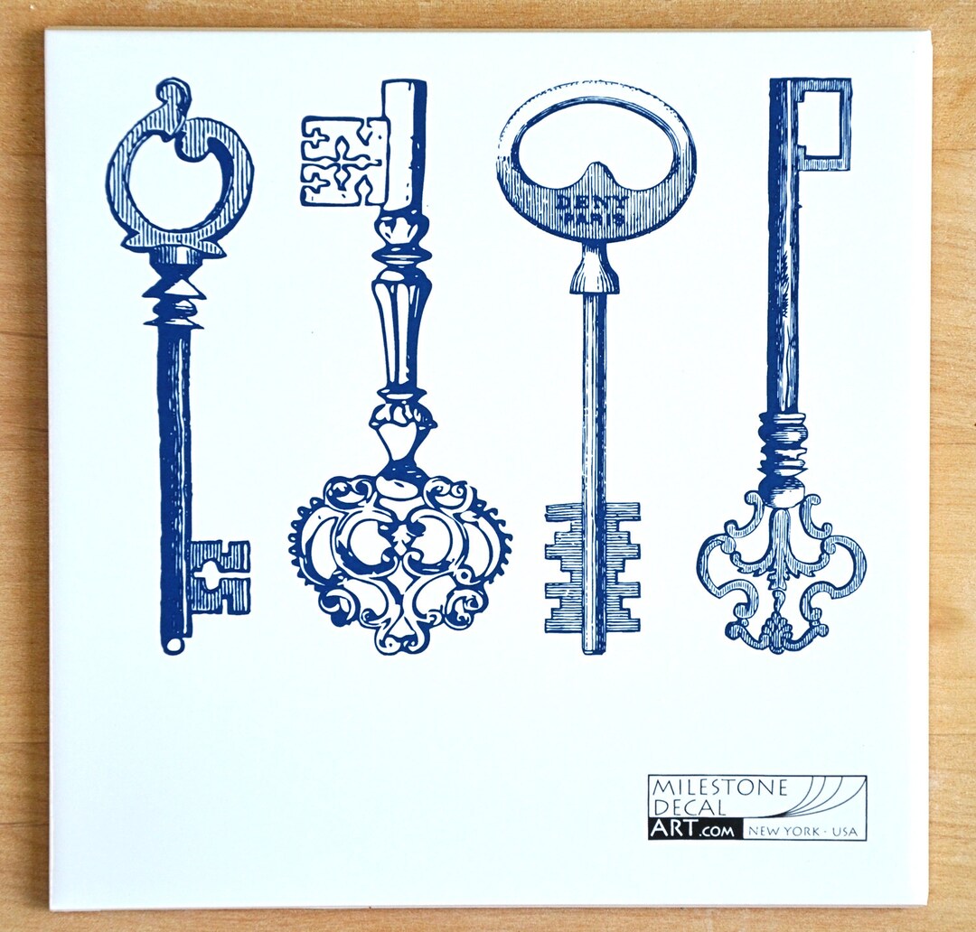 Vintage Keys Decals for Ceramic Glass and Enamel - Etsy